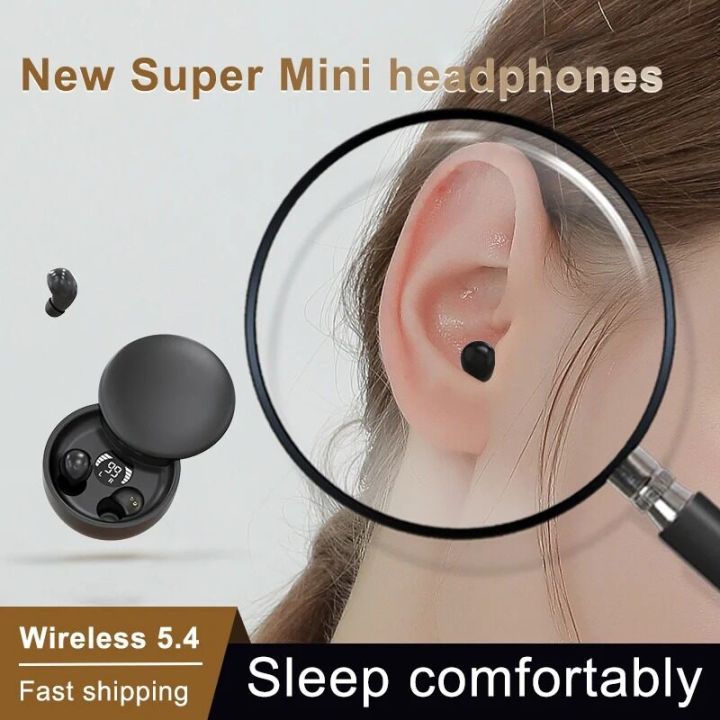 Invisible Sleep Headphones Bluetooth 5.4 Earphones Small Earbuds ...