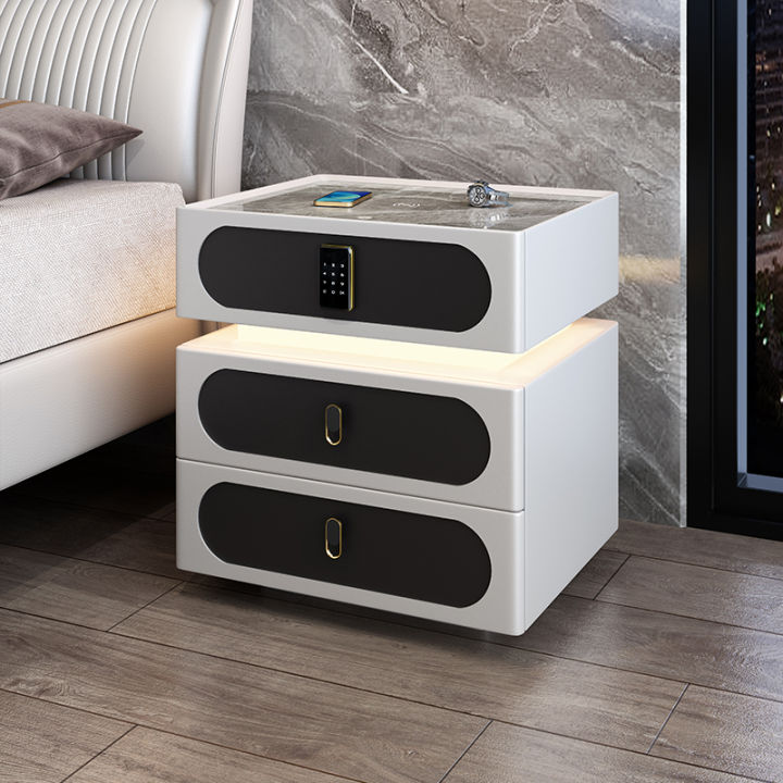 New Smart Bedside Table Three-Layer Modern Simple Multi-Functional ...