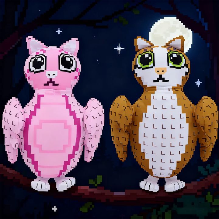 32cm STEAL A BRAINROT Meowl Plush Toy Cute Owl Doll Game Surrounding ...
