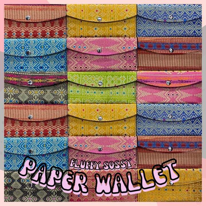 Paper Wallet | Batik Wallet | Long Wallet | Paper Bill Wallet MADE IN ...