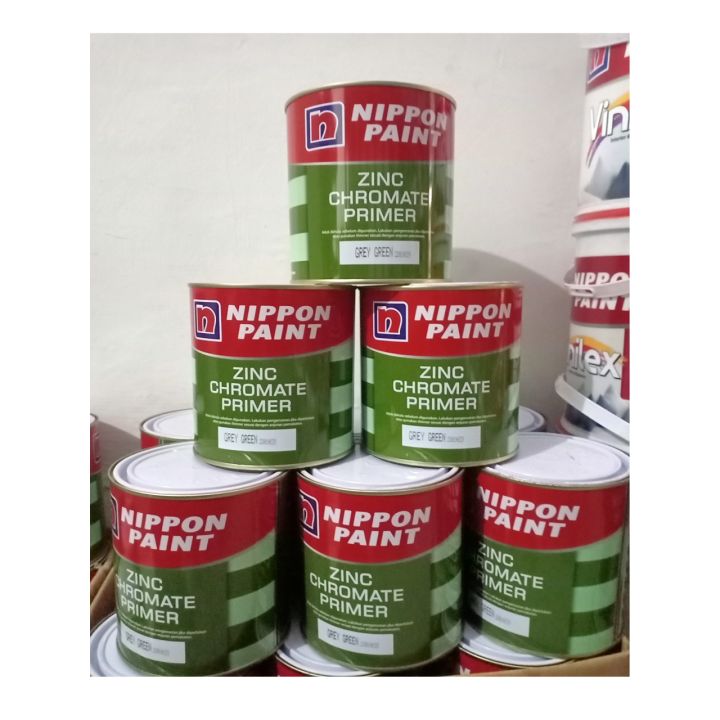 Meni besi hijau Nippon Primer 1 kg, Cat Protective, Cat Dasar anti ...