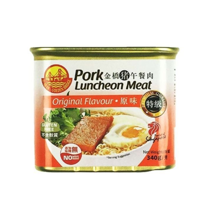 GOLDEN BRIDGE PORK Luncheon Meat Original Flavour / 金桥猪午餐肉 / 金桥猪肉 | Lazada