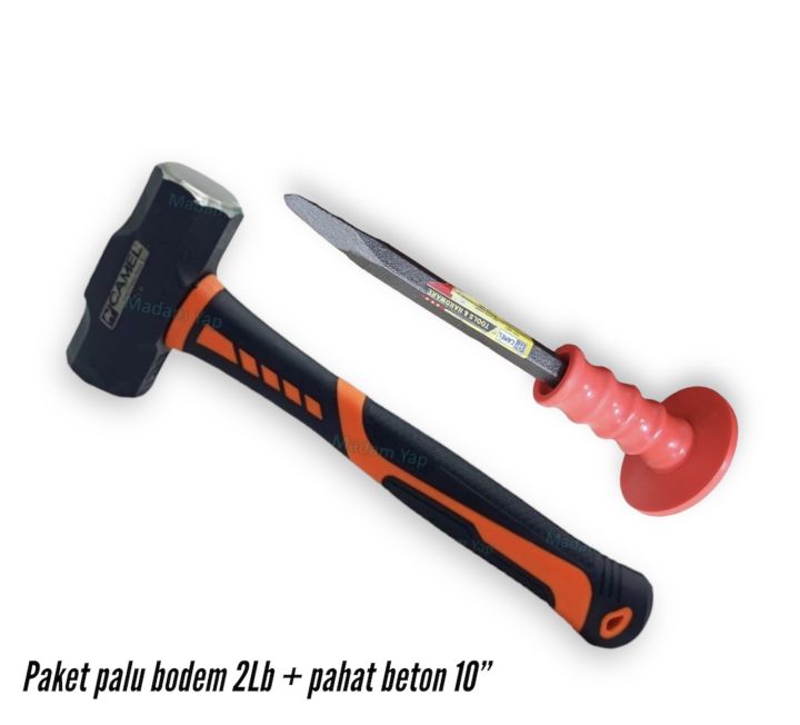Paket palu batu 2Lb + pahat beton 10inch | Lazada Indonesia