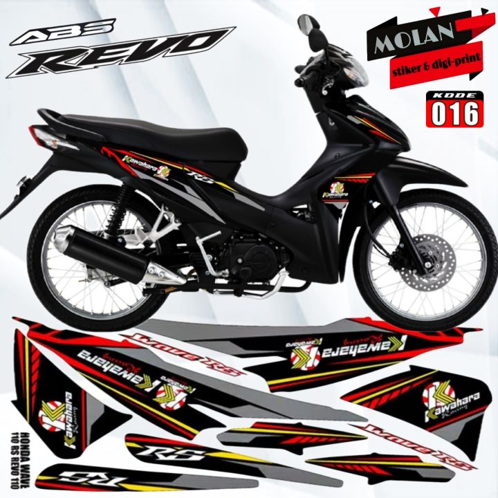 Decal Sticker Striping Variasi Revo Absolute 110 2010-2013 KAWAHARA / Revo 110 / Revo Abs ...