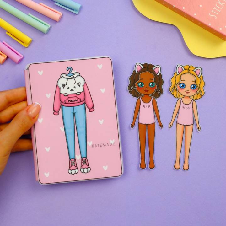 Paper doll sister dress up dolls book/mainan kertas patung/Kertas ...