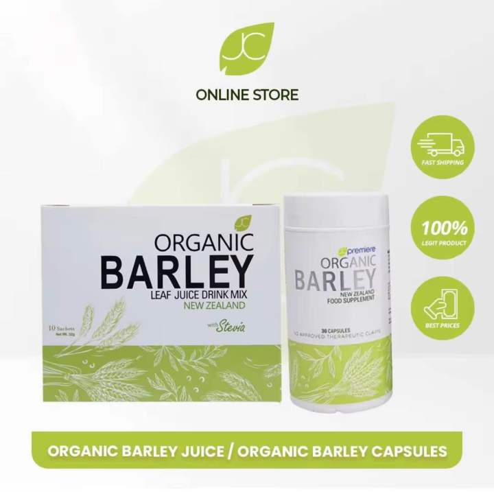 BUNDLE - Organic Barley Capsule + Barley Leaf Juice Drink Mix ...