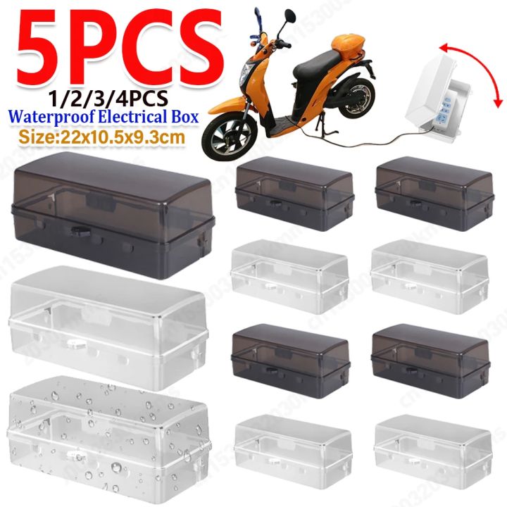 1-5pcs Weatherproof Electrical Box Outdoor Waterproof Enclosure Plastic ...
