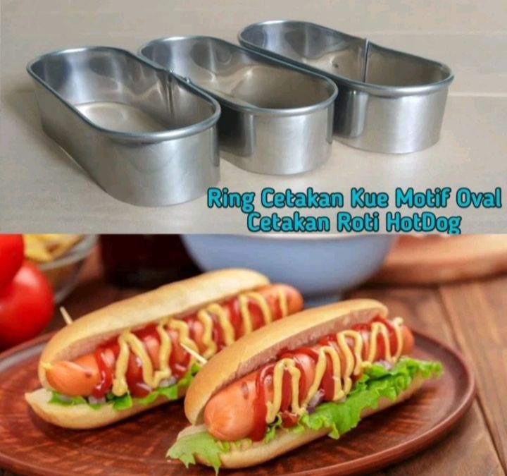 cetakan kue oval ring roti hotdog | Lazada Indonesia