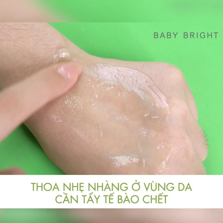 Gel tẩy da chết toàn thân lô hội và tràm trà Baby Bright Aloe Vera and ...