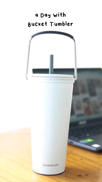 LocknLock Bucket Tumbler Straw 540ml - LHC4268 | Lazada Indonesia