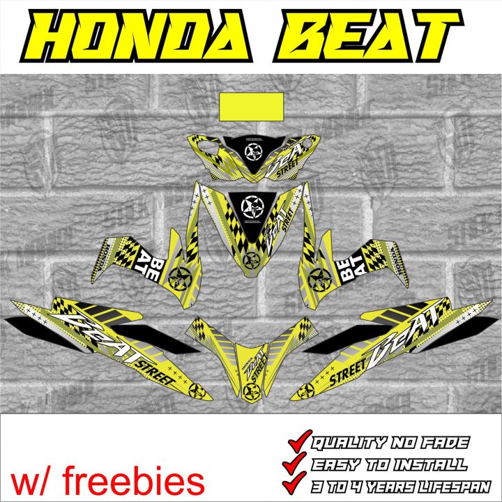 Honda Beat decals sticker, laminated | Lazada PH