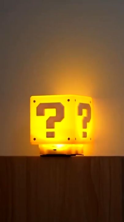 A.C.E Super Mario Lamp LED Question Mark Brick Night Light USB Charging ...