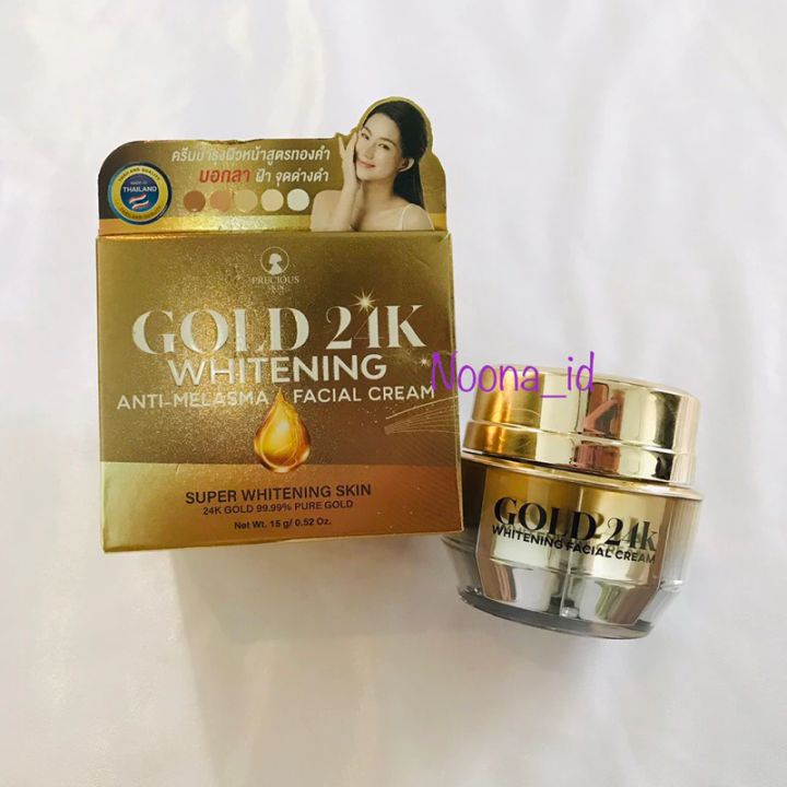 PRECIOUS SKIN THAILAND 24K GOLD WHITENING ANTI MELASMA FACIAL CREAM | Lazada Indonesia