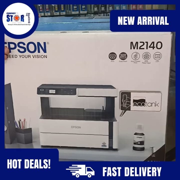 Epson Printer EcoTank M2140 Monochrome All-in-One Ink Tank | Fast Print ...