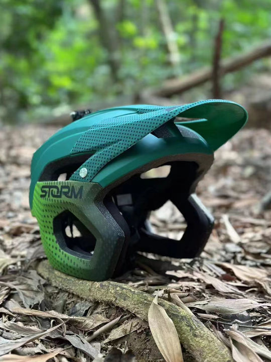 Storm Bicycle Helmet Mountain Bike Cycling Cross-Country Helmet Nduro ...
