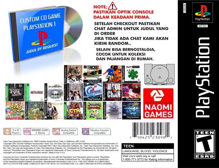 KASET CD PS1 CUSTOM PREMIUM BY REQUES | Lazada Indonesia