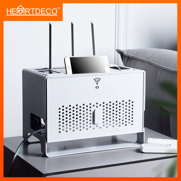 【Ready Stock】Double Layer WiFi Router Storage Box Drawer Type WiFi ...