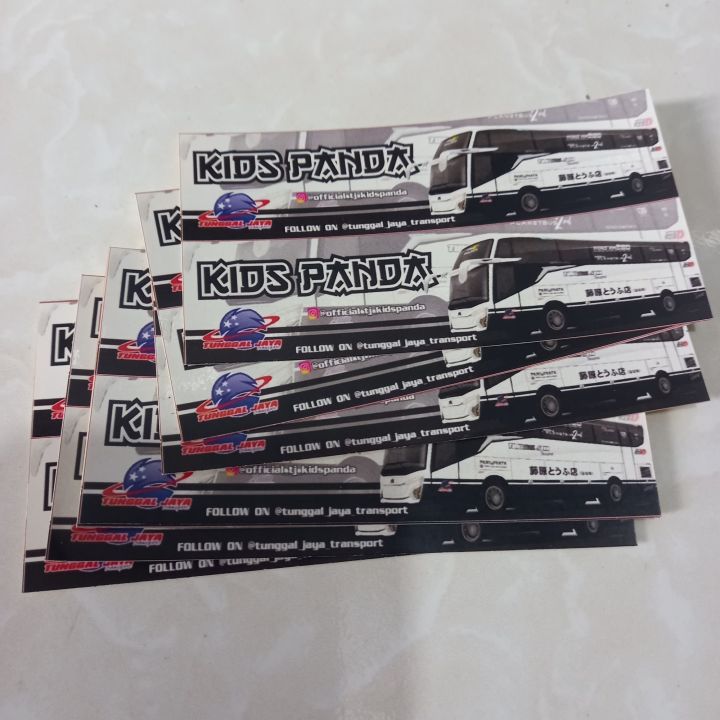 5 pasang stiker bus sticker bis kids panda jb5 jetbus 5 memanjang ...