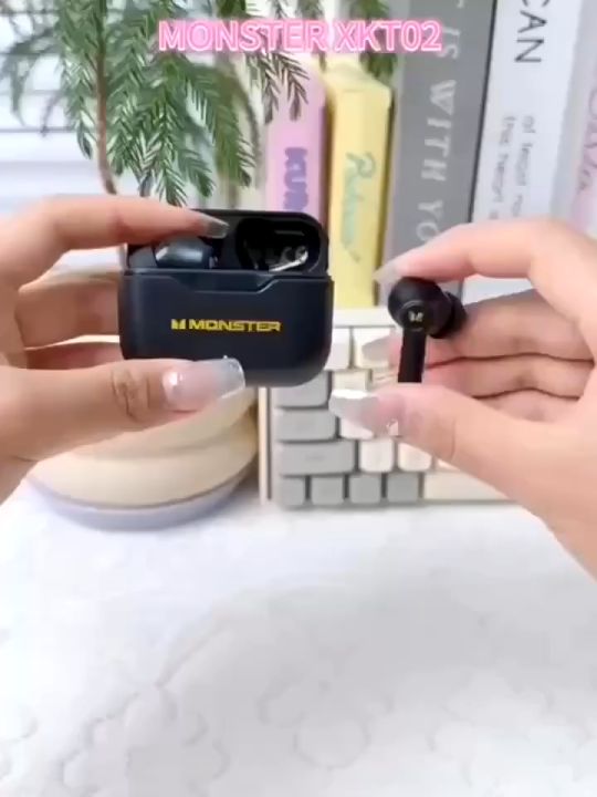 Monster XKT02 TWS Wireless Bluetooth 5.1 Earbuds Headset Subwoofer HIFI ...
