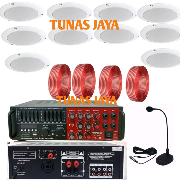 PAKET SOUND SYSTEM SPEAKER TOA INDOOR CEILING 10 UNIT SPEAKER | Lazada Indonesia