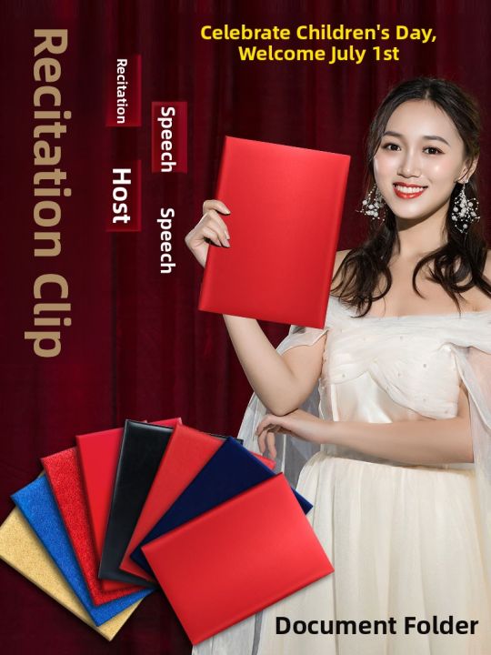FEIYU | Document Folder for Speech Scripts and Contracts A4 A3 Red ...