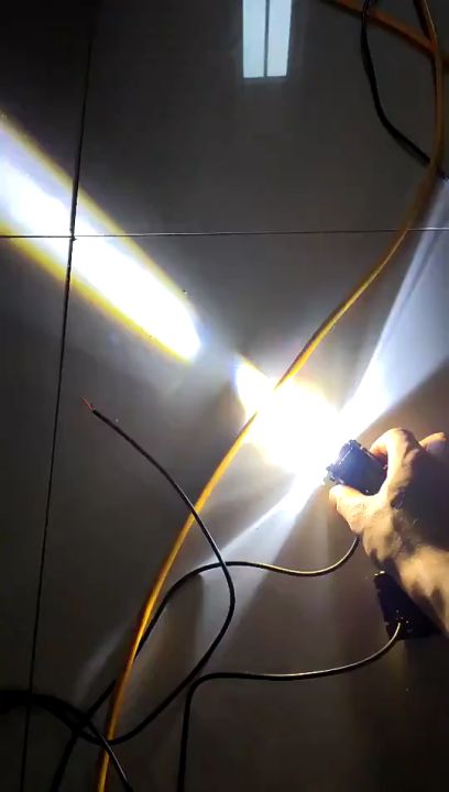 MOFOX K1 Laser Gun Motorcycle Mini Driving Light 4 Modes Hi/Lo Beam Red ...