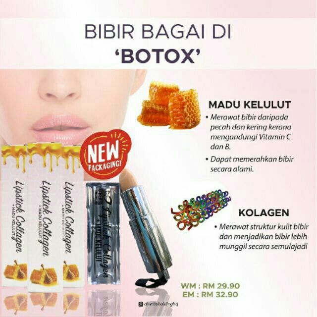 LIPSTICK COLLAGEN DHERBs | Lazada