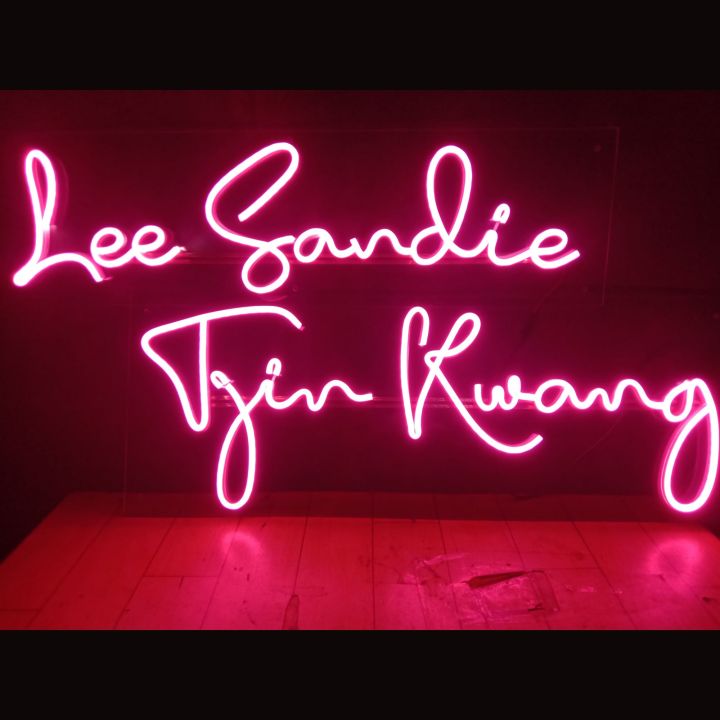 Lampu hias custom tulisan 17-22 huruf, lampu led dekorasi, lampu kamar ...