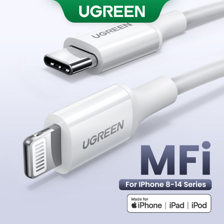 UGREEN PD 20W USB C to Lightning Cable - MFi Certified iPhone Charging ...