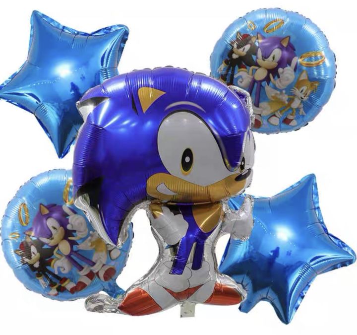 SG ready stock - Sonic balloon set birthday balloon | Lazada Singapore