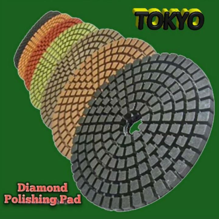 Diamond polishing pad Tokyo 4 inch pad poles 10 pcs dan harga satuan ...