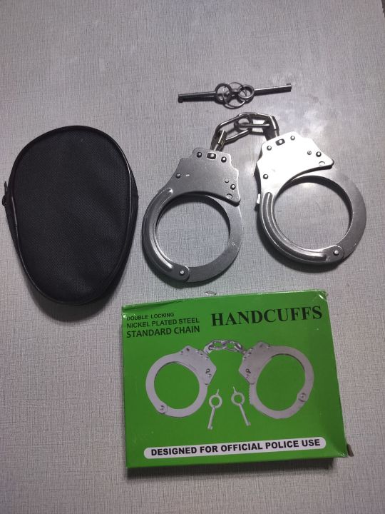 HANDCUFFS DOUBLE LOCK FOR SECURITY GUARD | Lazada PH