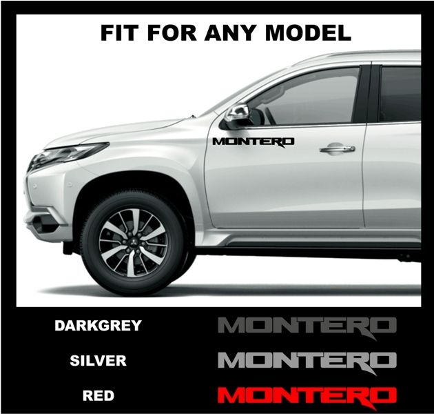 Mitsubishi Montero Door Sticker Set 2pcs | Lazada PH