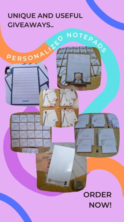 3X3 BOHO THEME 50/100SHEETSPERSONALIZED NOTEPAD PERFECT PANG REAGALO AT ...