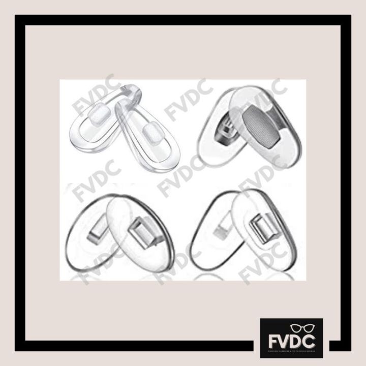 FVDC PLANE SNAP ON PUSH-IN/SLIDE IN NOSEPAD, NOSE PADS REPLACEMENT FOR ...