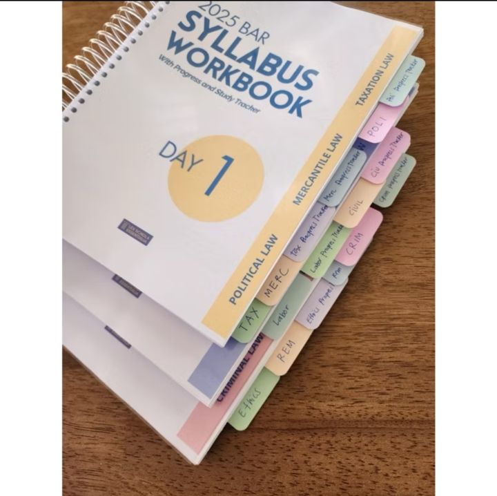 2025 Syllabus Workbook Outline (Journal and Study Tracker) | Lazada PH