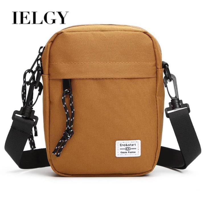 IELGY Tide brand cross-body small backpack lightweight boys messenger ...