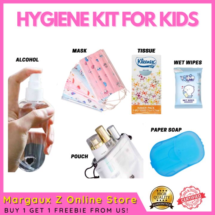 Margaux Os Hygiene Kit Set for Students, Hygiene Kit Pouch, Alcohol ...
