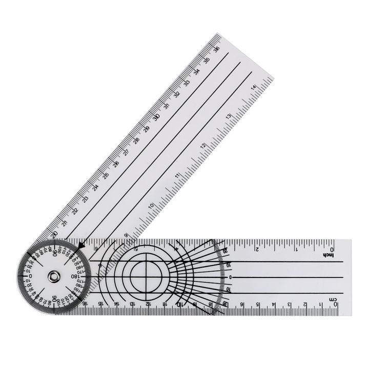 Measuring Tool Goniometer Protractors 360 Degree Rotation Professional ...