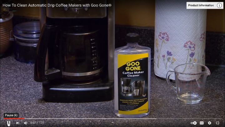 Goo Gone Coffee Maker Cleaner - Safely Removes Residue - 16 Fl. Oz ...