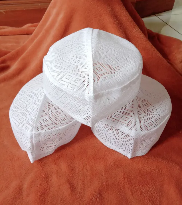 Peci jaring putih dan hitam ( paket hemat isi 10 peci ) bisa mix warna ...