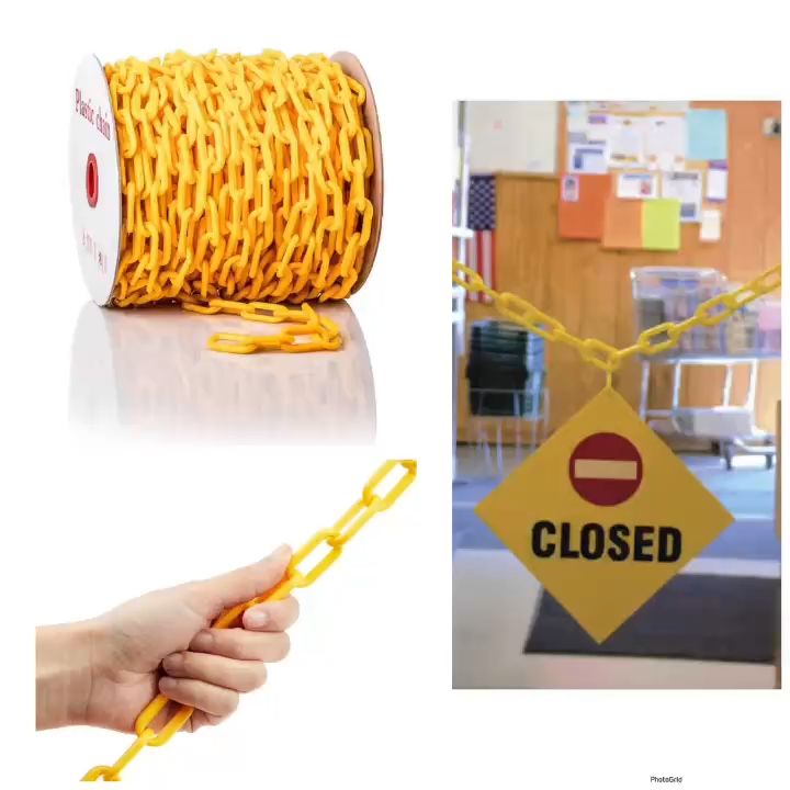 Plastic yellow chain Barrier 8 mm x 25 m / 6 mm x 25 m | Lazada PH