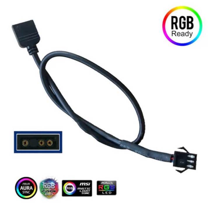 สายแปลงสายไฟ LED ARGB 5V 5v 3 Pin TO SM3PIN ARGB | Lazada.co.th