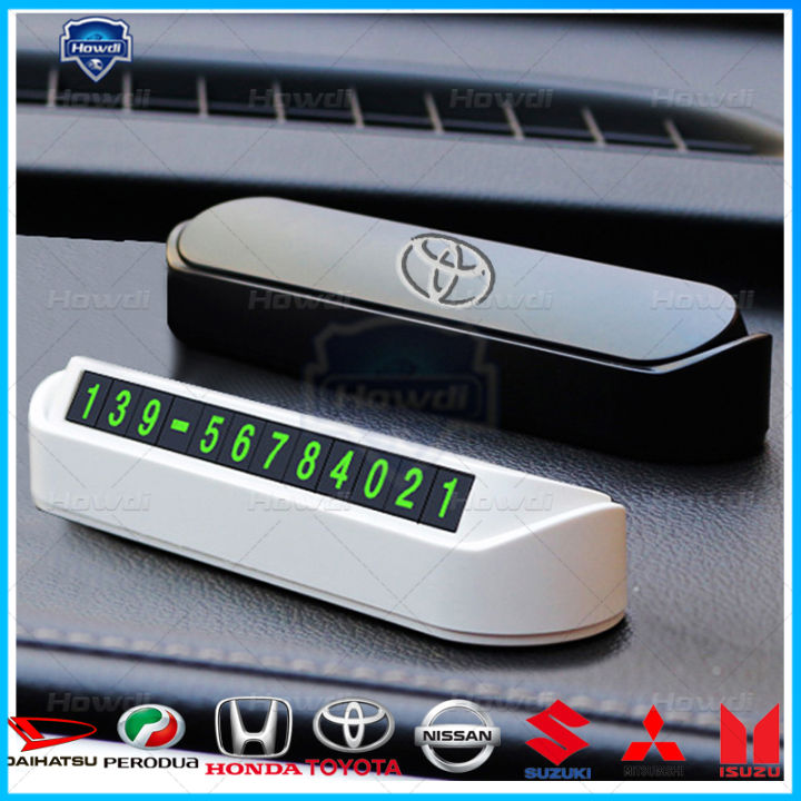 Car Temporary Parking Card Phone Number Card Plate Car Sticker ...