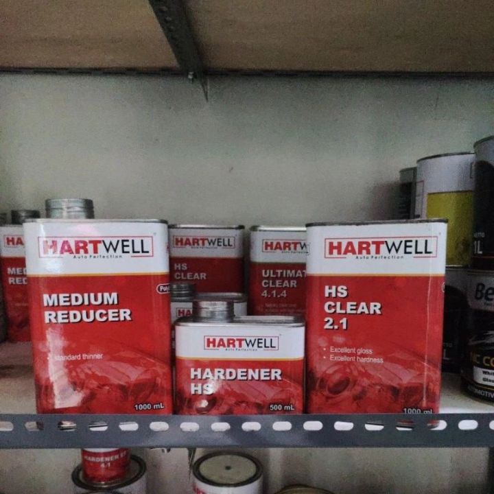 Clear Paket / Clear Hartwel Hs 1.L Hardener Hs 500 ml Thiner Medium 1 ...