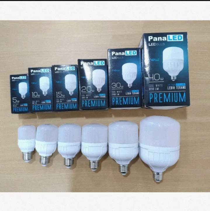 LAMPU BOHLAM LED CAPSULE 5W / 10W / 15W / 20W / 30W / 40 WATT SUPER ...