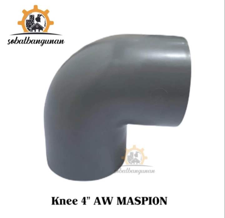KNEE 4” TS MASPION atau LANGGENG Tebal / Keni 4 dim / Fitting Pipa ...