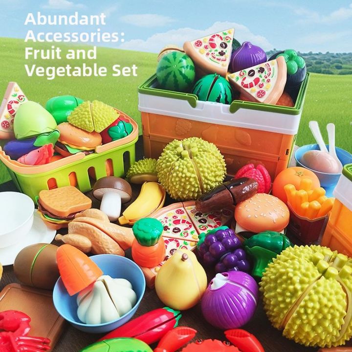LIWAN | Peelable and Cuttable Fruits and Vegetables Pretend Play Toys ...