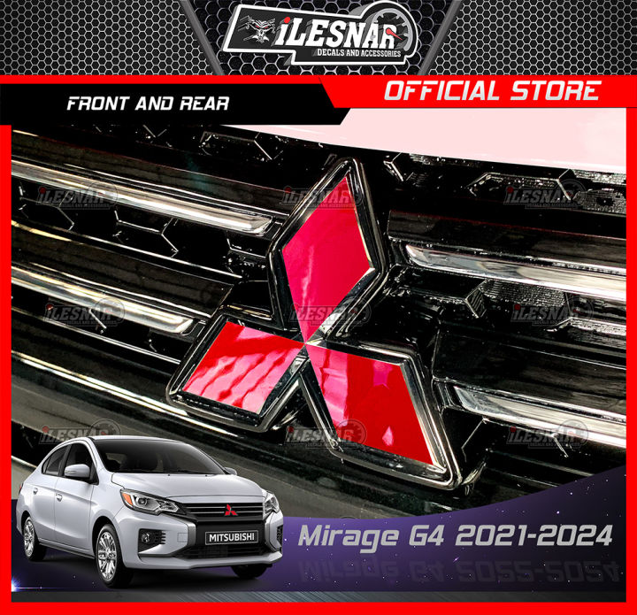 Mitsubishi Mirage G4 2021-2024 Front and Rear Logo Sticker Official ...