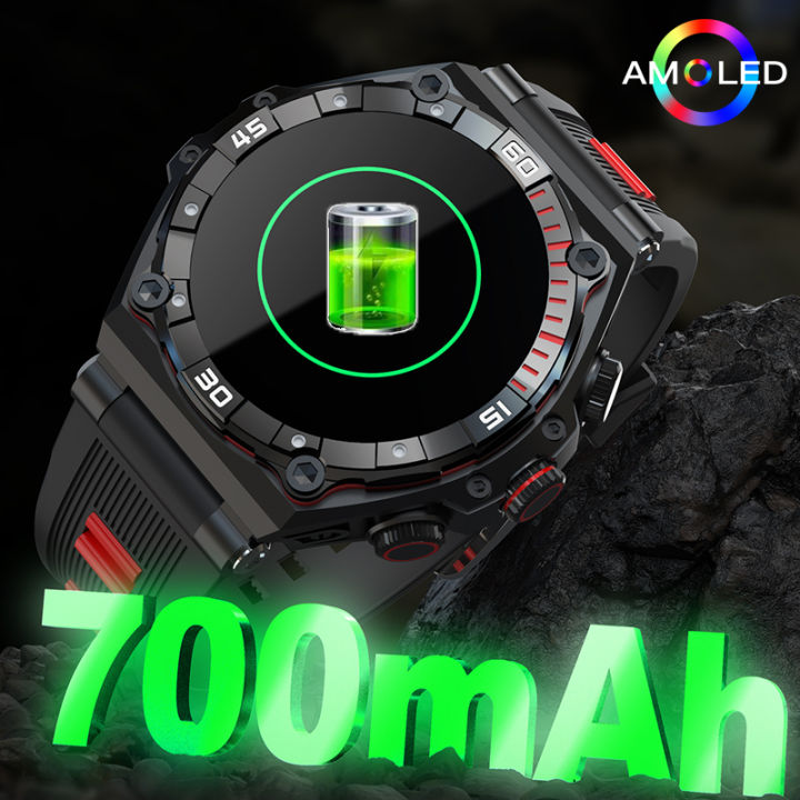 700 mAH Battery Smart Watch Men 1.43 Inch HD Screen Bluetooth Call ...